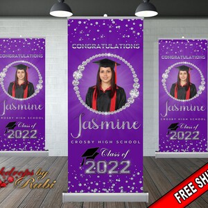 Graduation Retractable Graduation Banner Graduation | Etsy