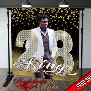 Birthday Backdrop, Men's Backdrop, Men's Birthday Backdrop, 30th ...