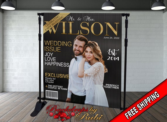 Magazine Cover Backdrop Wedding Magazine Cover Magazine - Etsy