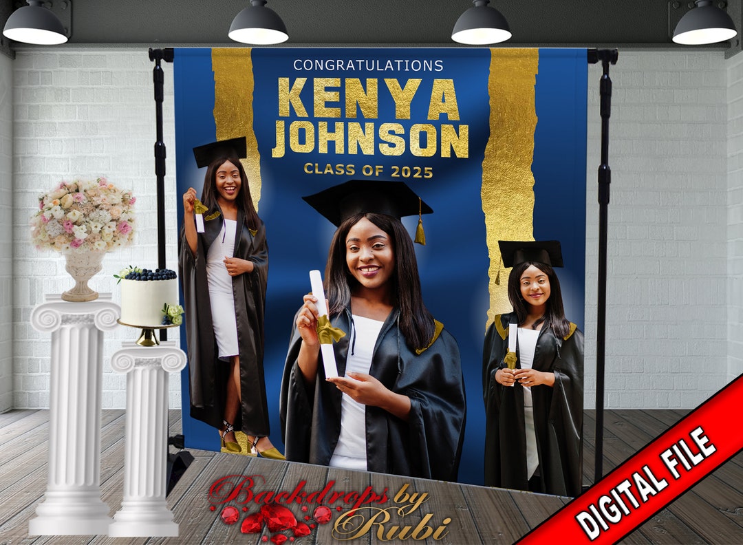 Graduation Backdrop, Sweet 16, Graduation Photo Booth, Class of 2025 ...