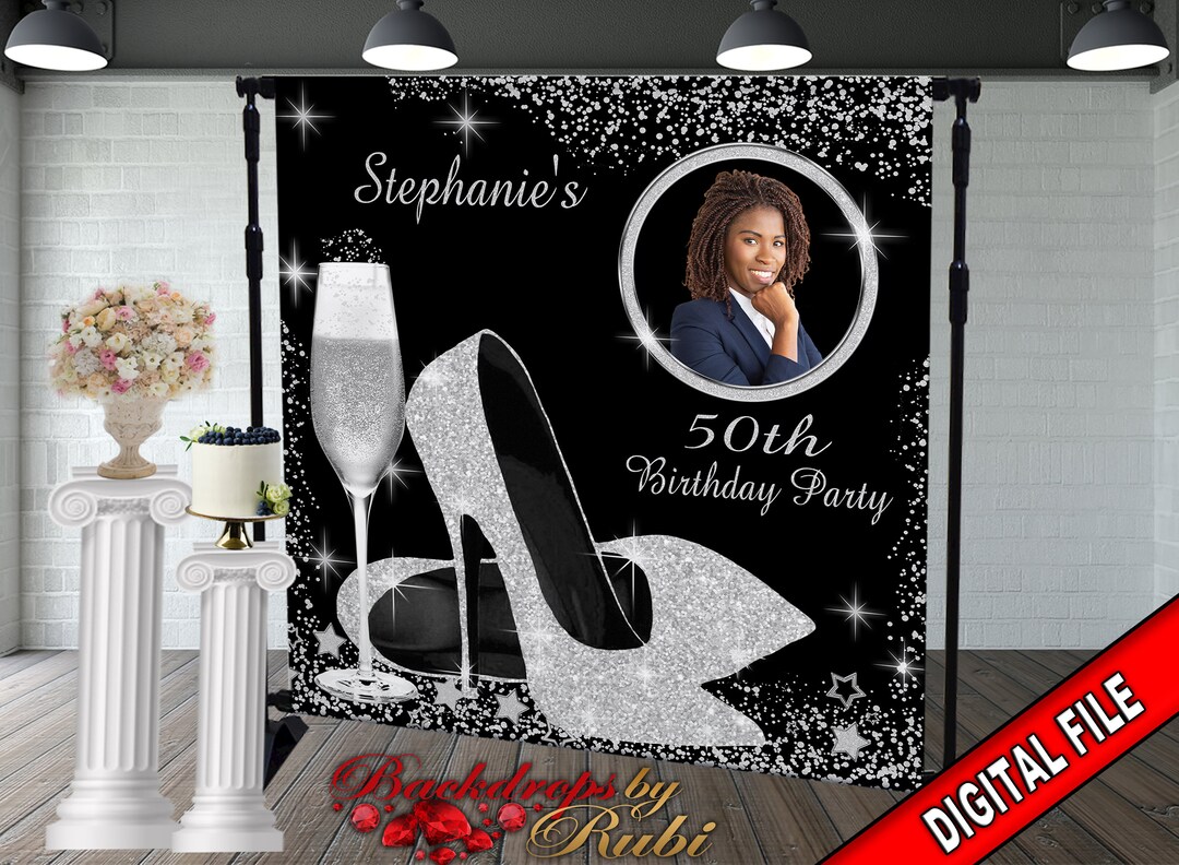 High Heels Backdrop, High Heels Birthday Backdrop, High Heel Shoe ...
