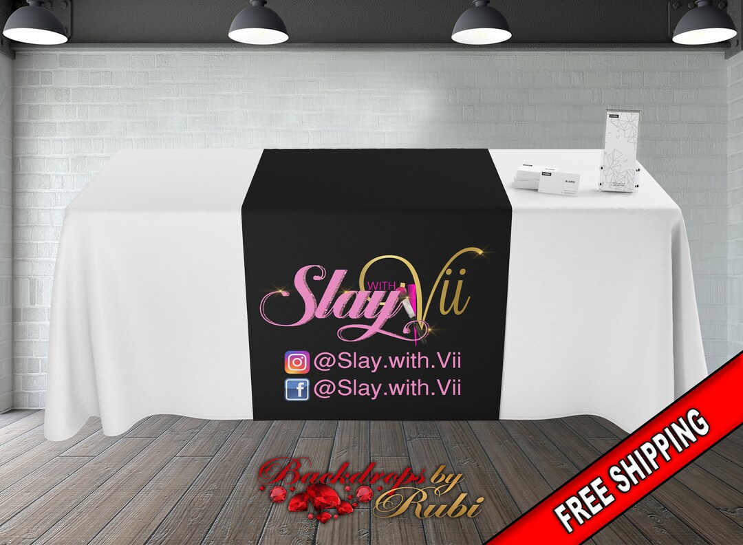 Custom Table Runner, Table Cover, Table Runner + Solid Color Throw ...