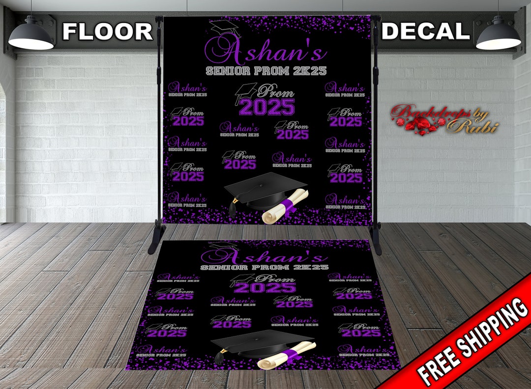 Graduation Floor Decal, Sweet 16, Graduation Floor Decal, Class of 2026 ...