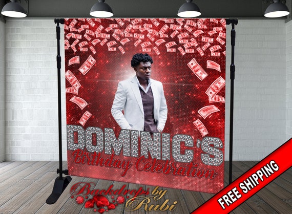 Birthday Backdrop Men's Backdrop Men's Birthday - Etsy