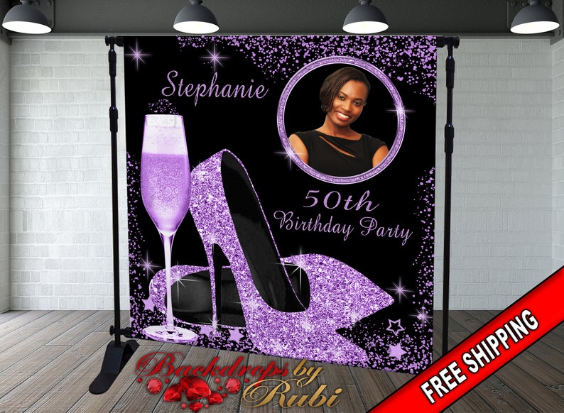 High Heels Backdrop, High Heels Birthday Backdrop, High Heel Shoe ...