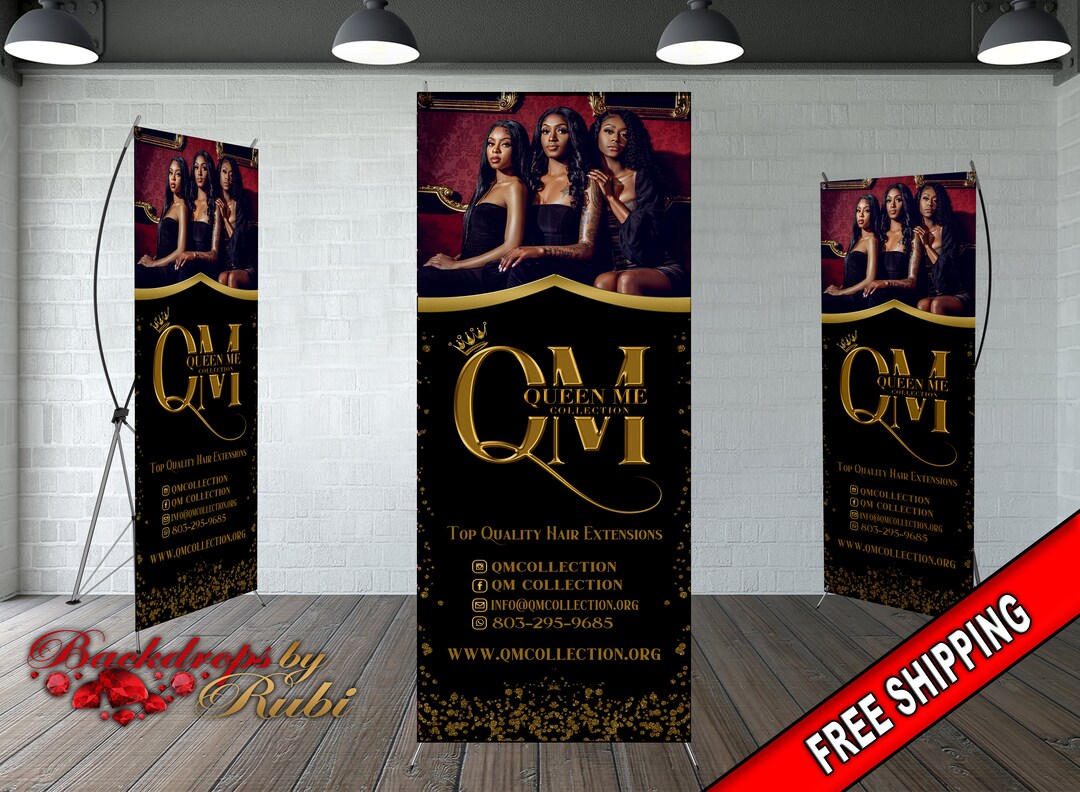 X-stand Logo Banner, Logo Step and Repeat Business Event Banner, Trade ...