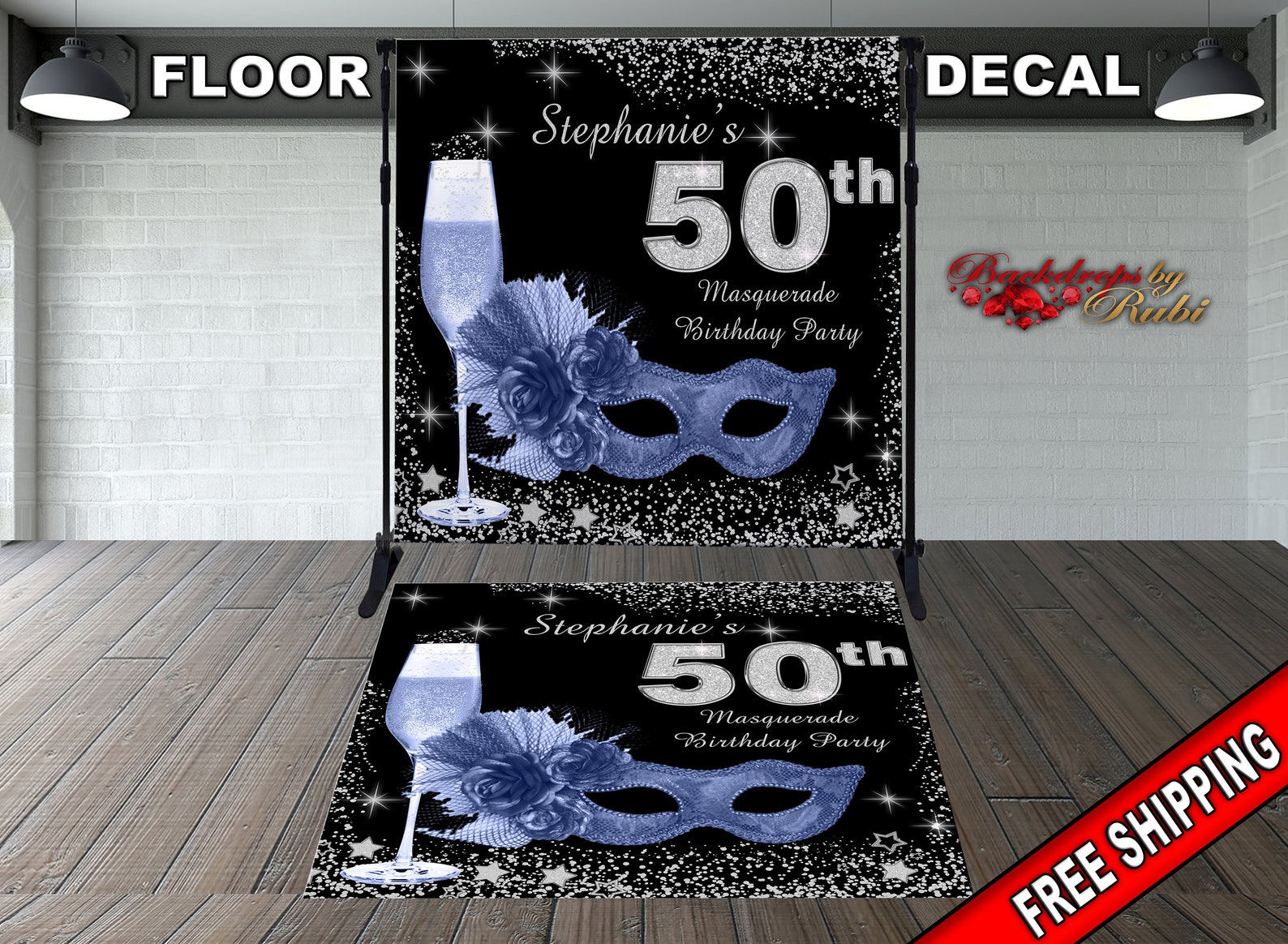 Masquerade Floor Decal Masquerade Floor Sticker Masquerade - Etsy