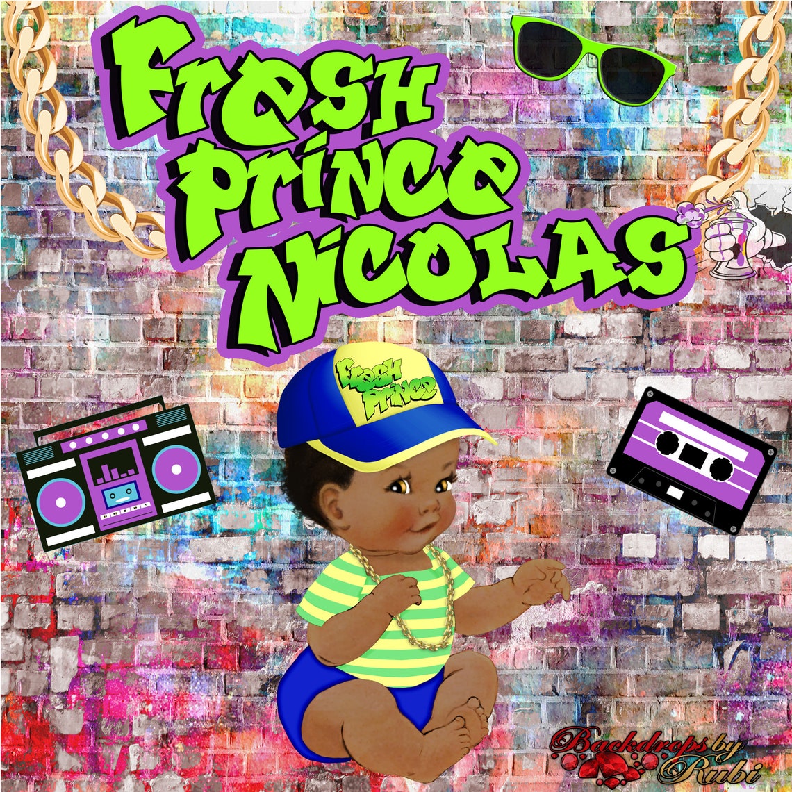 Fresh Prince Baby Shower Backdrop Fresh Prince Birthday - Etsy