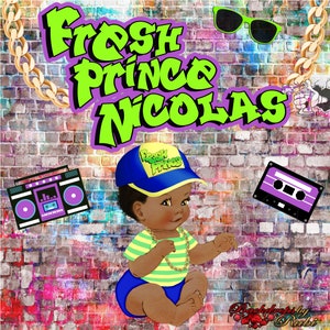 Fresh Prince Baby Shower Backdrop, Fresh Prince Birthday Backdrop ...