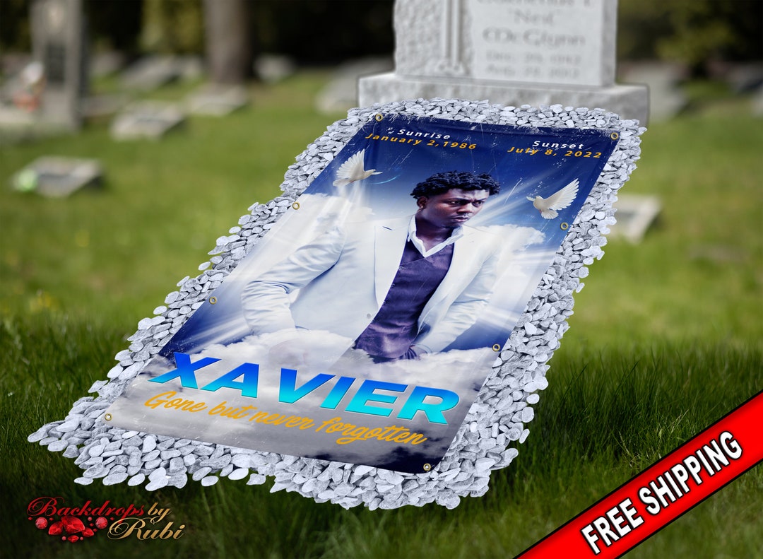 Grave Blanket, Grave Cover, Memorial Grave Blanket, Custom Grave ...