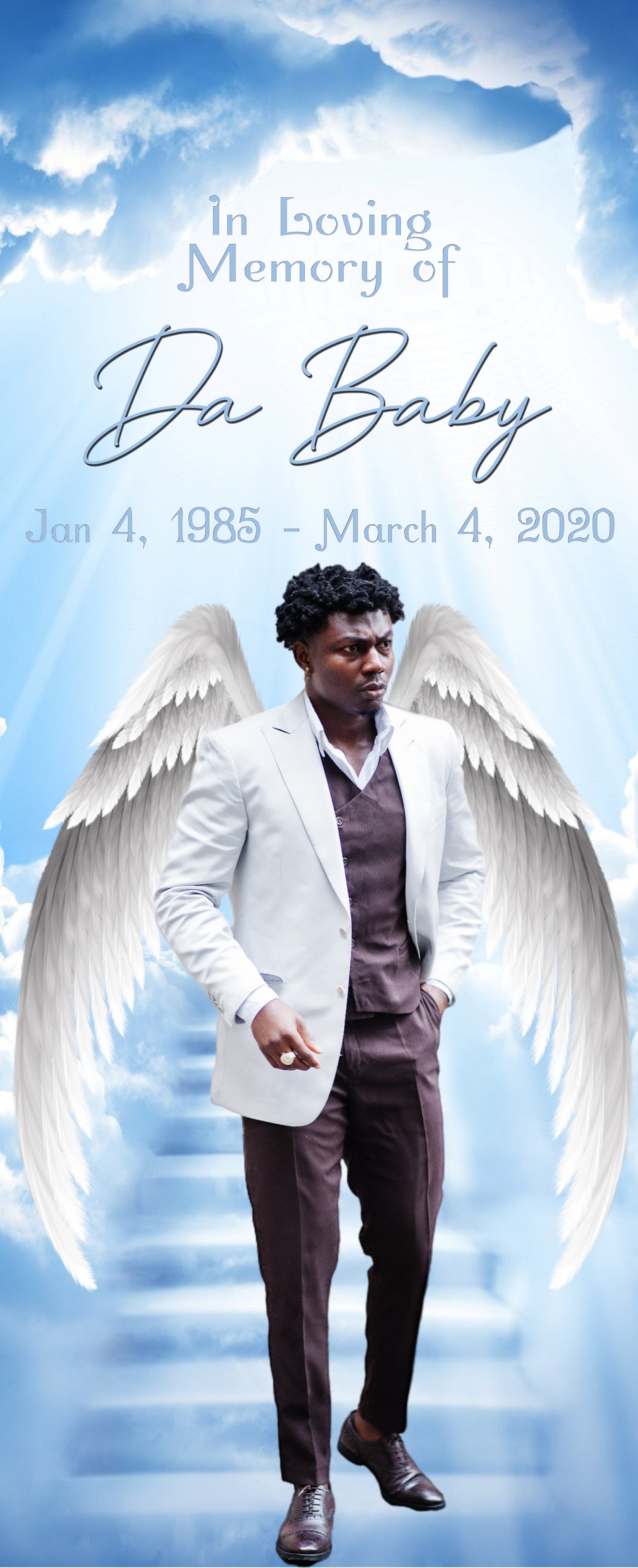 Memorial Retractable Banner, Funeral Banner, in Loving Memory ...