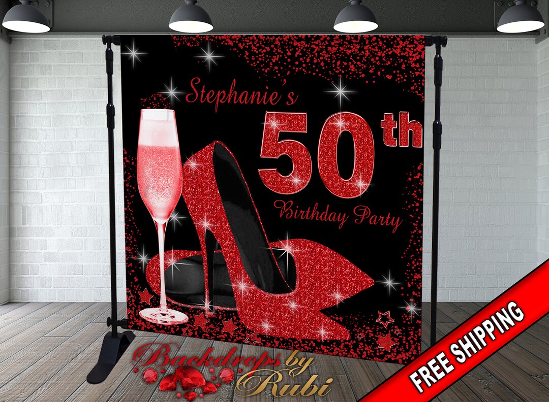 High Heels Backdrop, High Heels Birthday Backdrop, High Heel Shoe ...