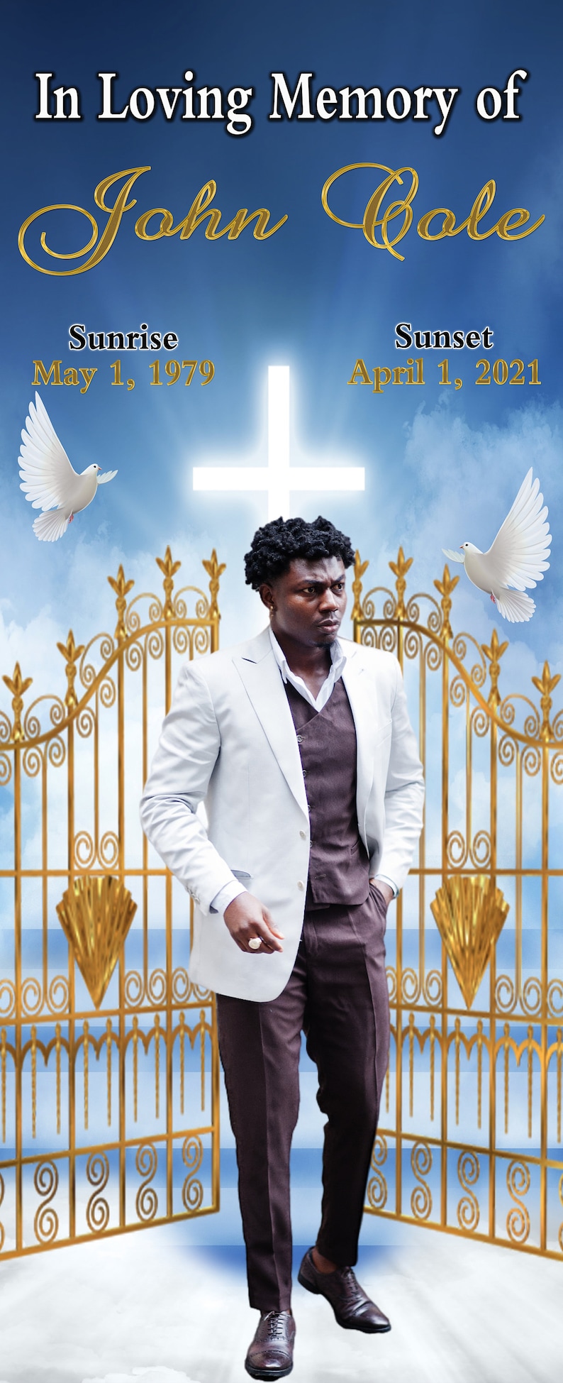 Memorial Retractable Banner Funeral Banner in Loving Memory - Etsy