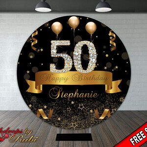 50th Birthday Backdrop - Etsy