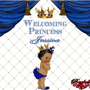 Royal Princess Theme Backdrop, Princess Backdrop, Royal Princess Baby ...