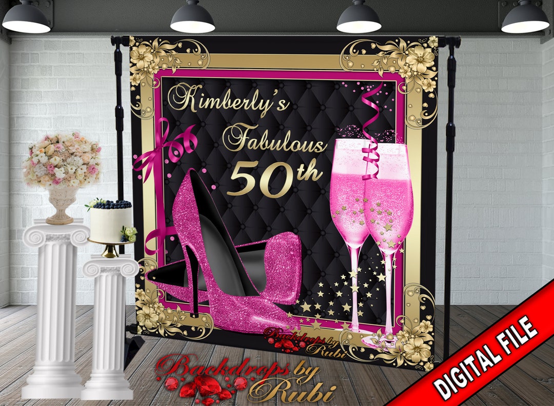High Heels Backdrop, High Heels Birthday Backdrop, High Heel Shoe ...