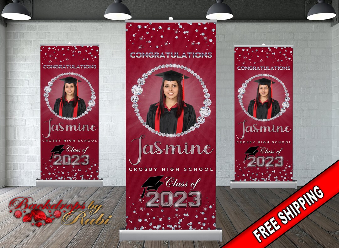 Graduation Retractable Graduation Banner Graduation - Etsy