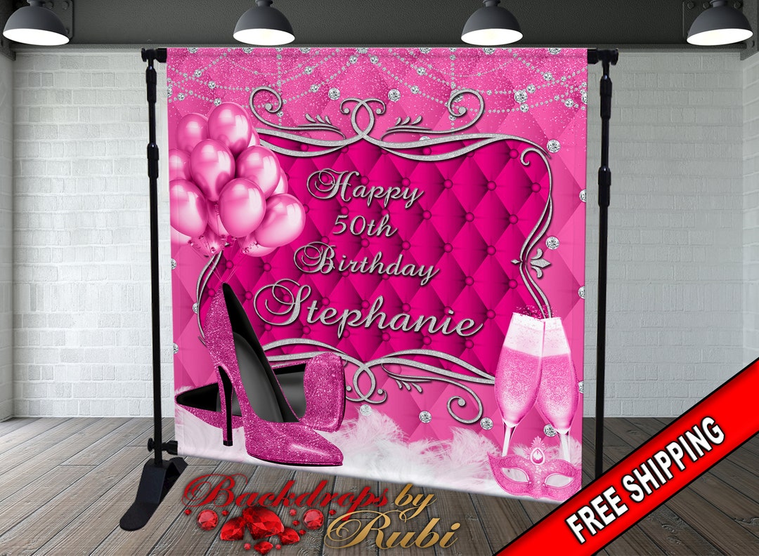 High Heels Backdrop, High Heels Birthday Backdrop, High Heel Shoe ...