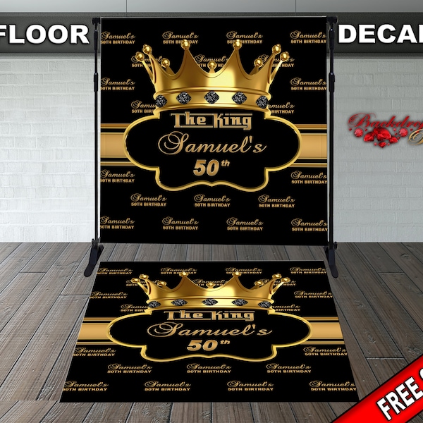 50th Birthday Floor Decal - Etsy