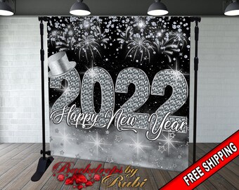 New Years Backdrop | Etsy