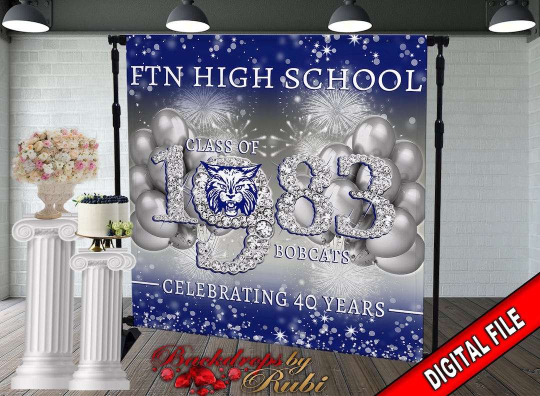 Class Reunion Backdrop, Class of Backdrop, Class Reunion Step and Repeat, Class Reunion Banner ...