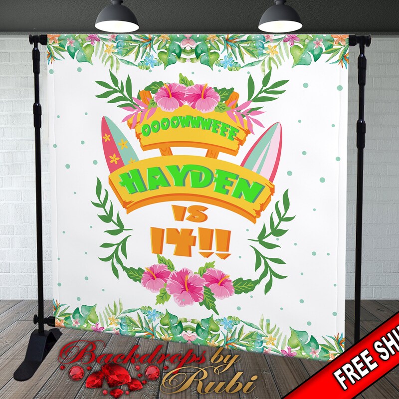 Hawaiian Backdrop - Etsy