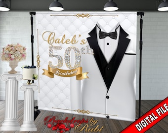 Tuxedo Printable Backdrop Classic Man Backdrop Tuxedo - Etsy Canada
