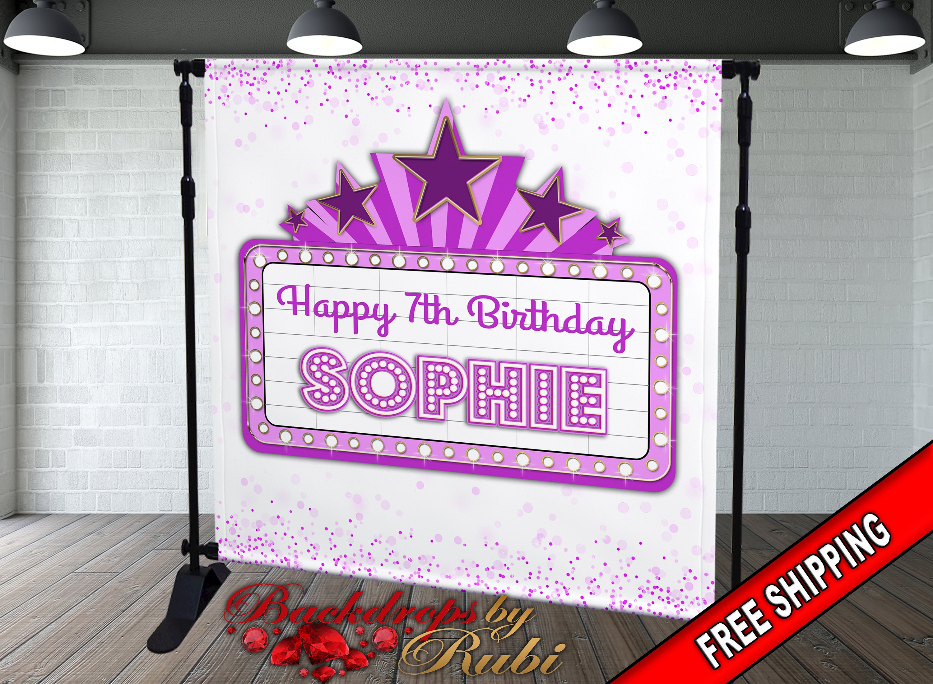 Movie Backdrop Hollywood Backdrop Hollywood Banner | Etsy