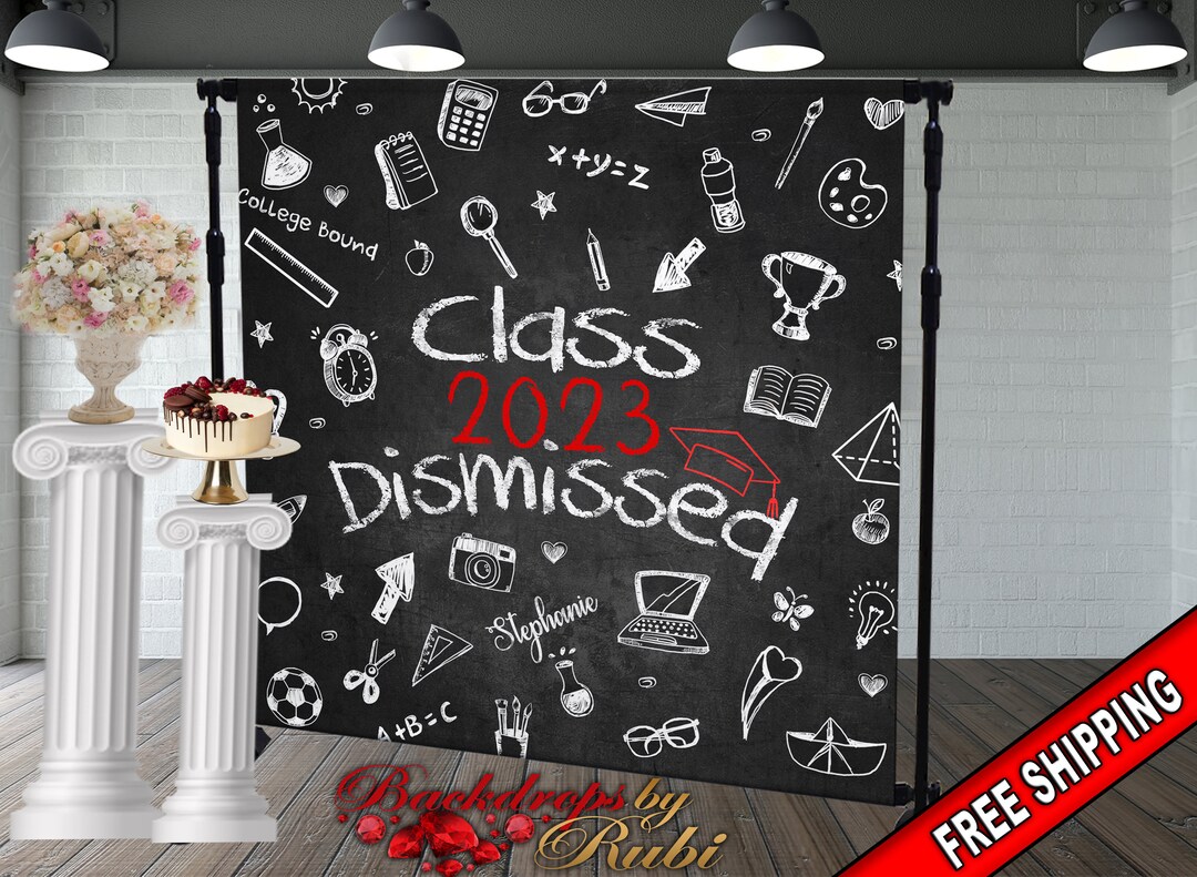 Magazine Cover Backdrop Class Dismissed Class of 2023 - Etsy