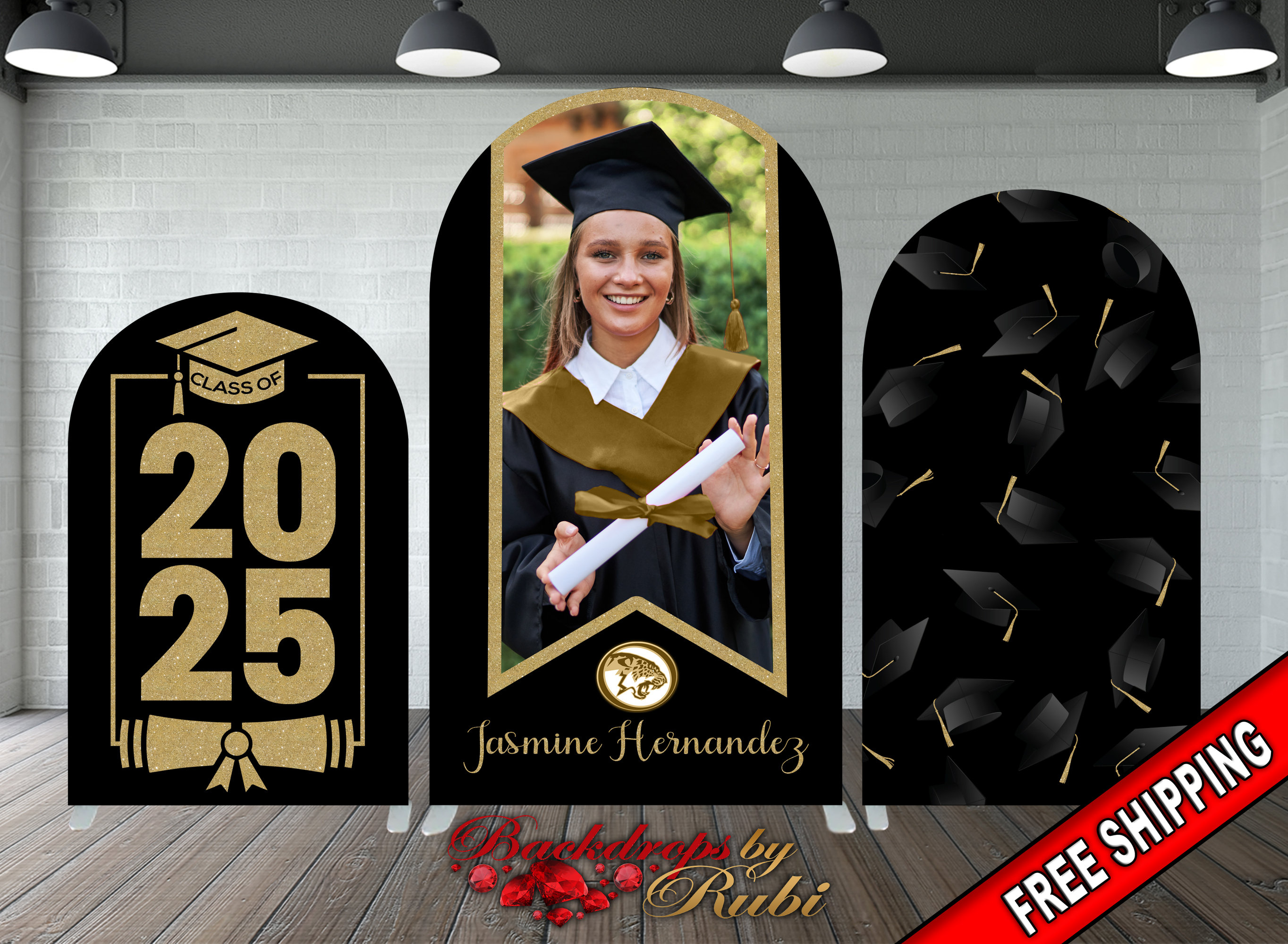 Graduation Arched, Graduation Chiara Banner, Graduation Backdrop, Graduation Arch Cover Chiara ...