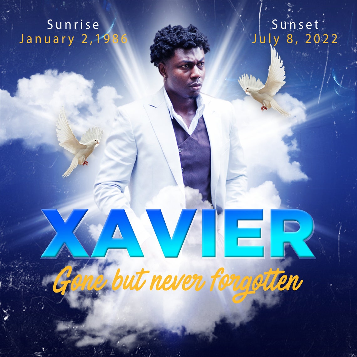 Memorial Backdrop Funeral Backdrop in Loving Memory - Etsy