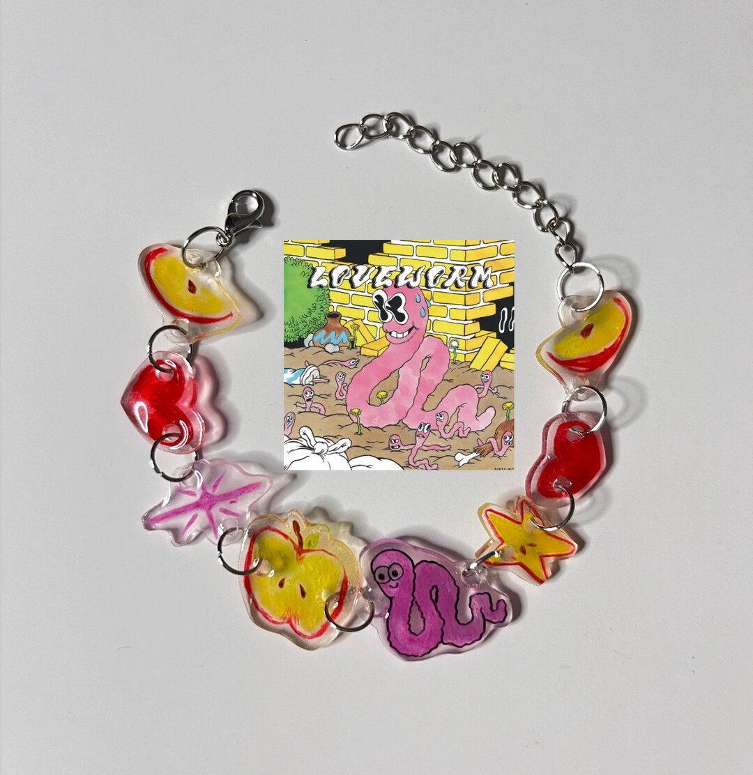 Beabadoobee Inspired Bracelet | Loveworm | Apple Cider | Handmade ...