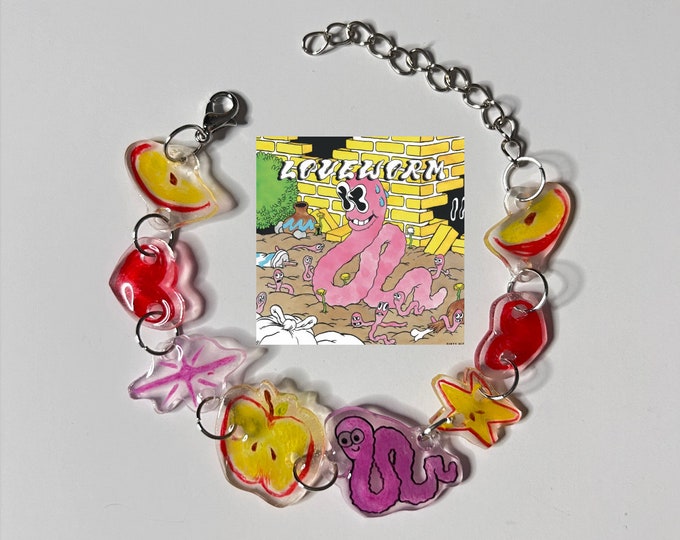 Beabadoobee Inspired Bracelet | Loveworm | Apple Cider | Handmade ...