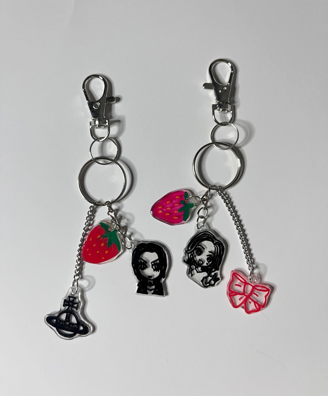 Nana Anime Keychains | Nana Hachi Matching Shrinky Dink Keychains ...