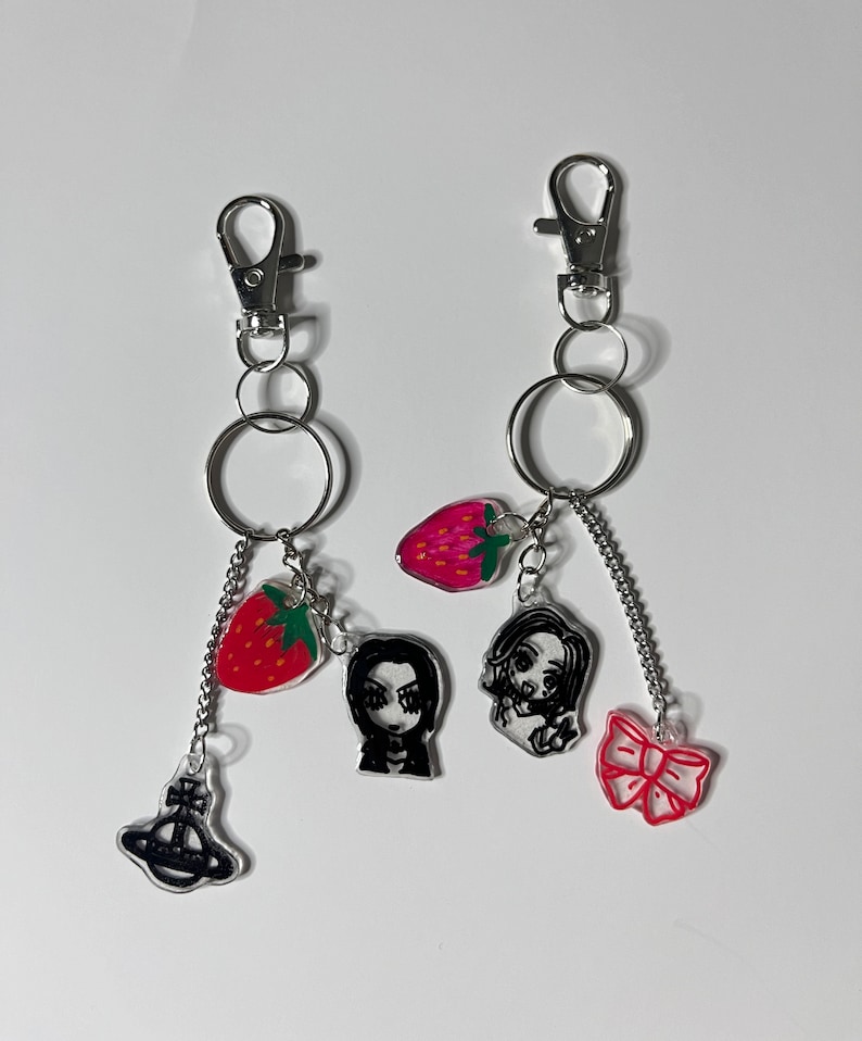 Nana Anime Keychains | Nana Hachi Matching Shrinky Dink Keychains ...