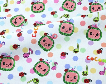 Cocomelon Fabric by the Yard | Etsy