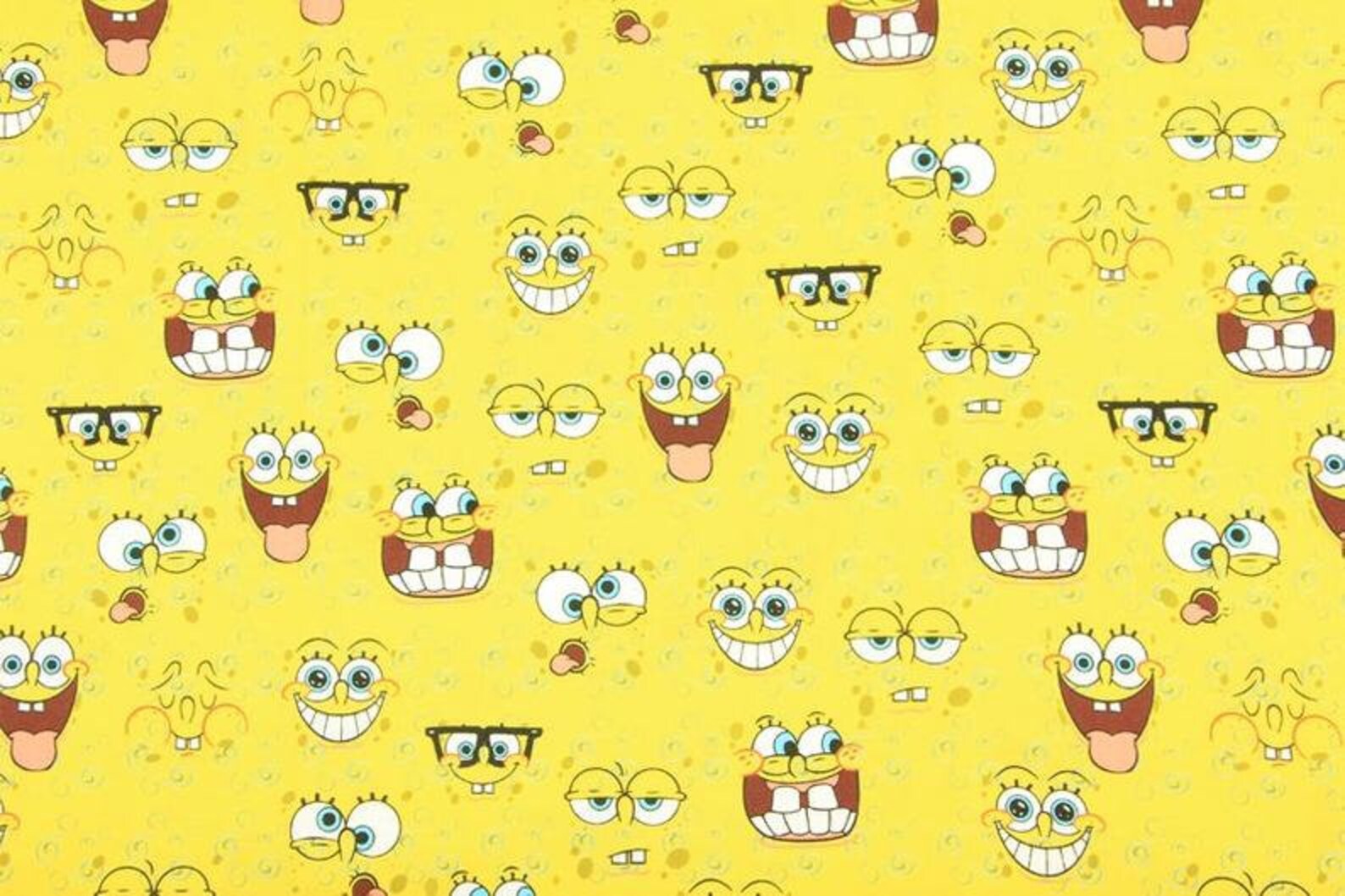SpongeBob SquarePants Fabric Cartoon Character Fabric 100% | Etsy