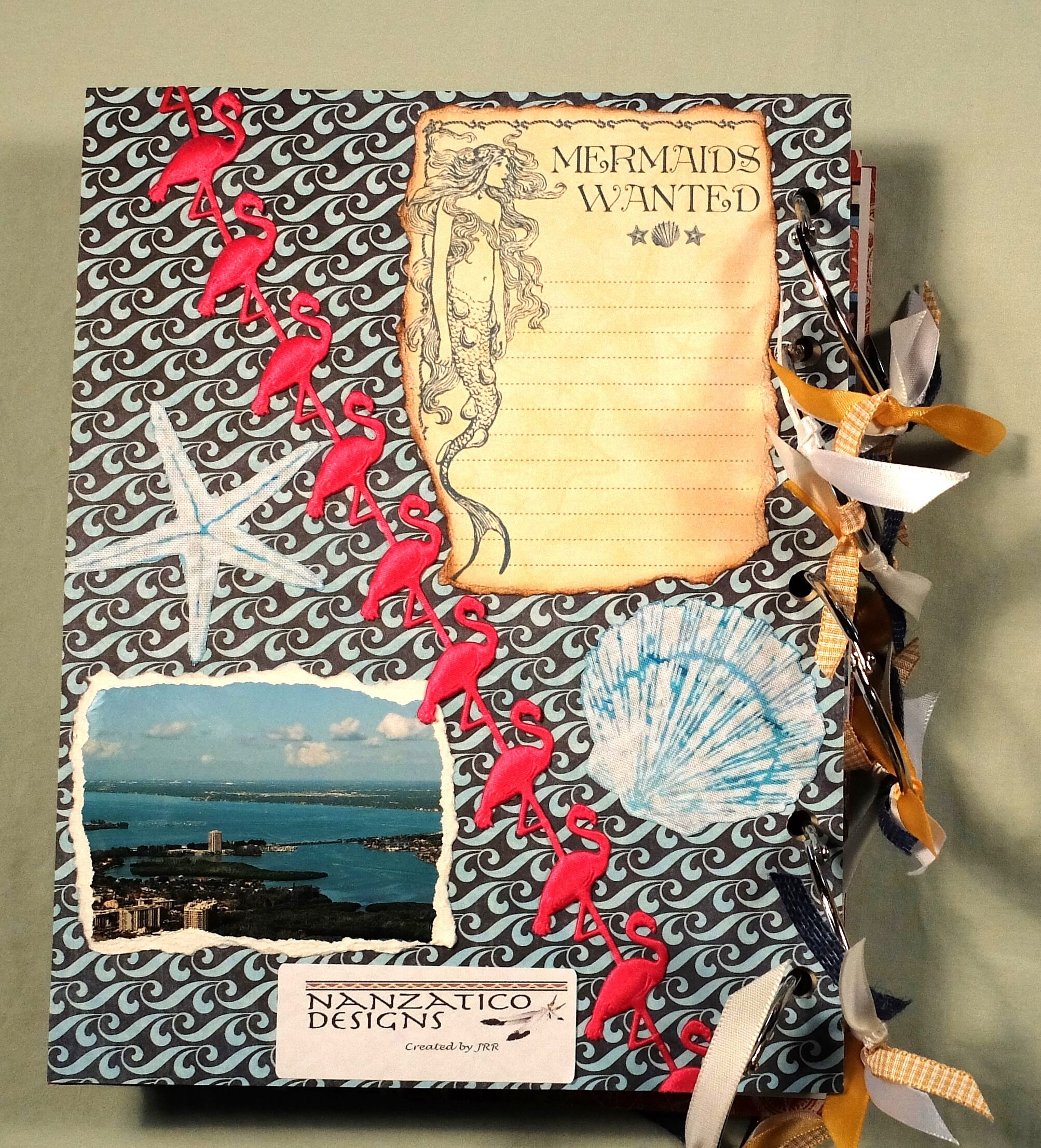 Junk Journal, Mini Album. Beach, Vacation, Keepsake Album, Scrapbook ...