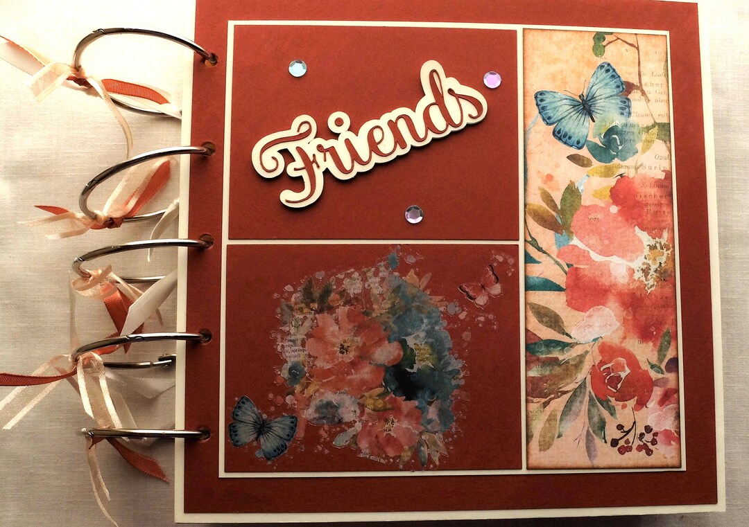 Mini Album, Friends, Keepsake Album, Pre-made Scrapbook, Scrapbook ...