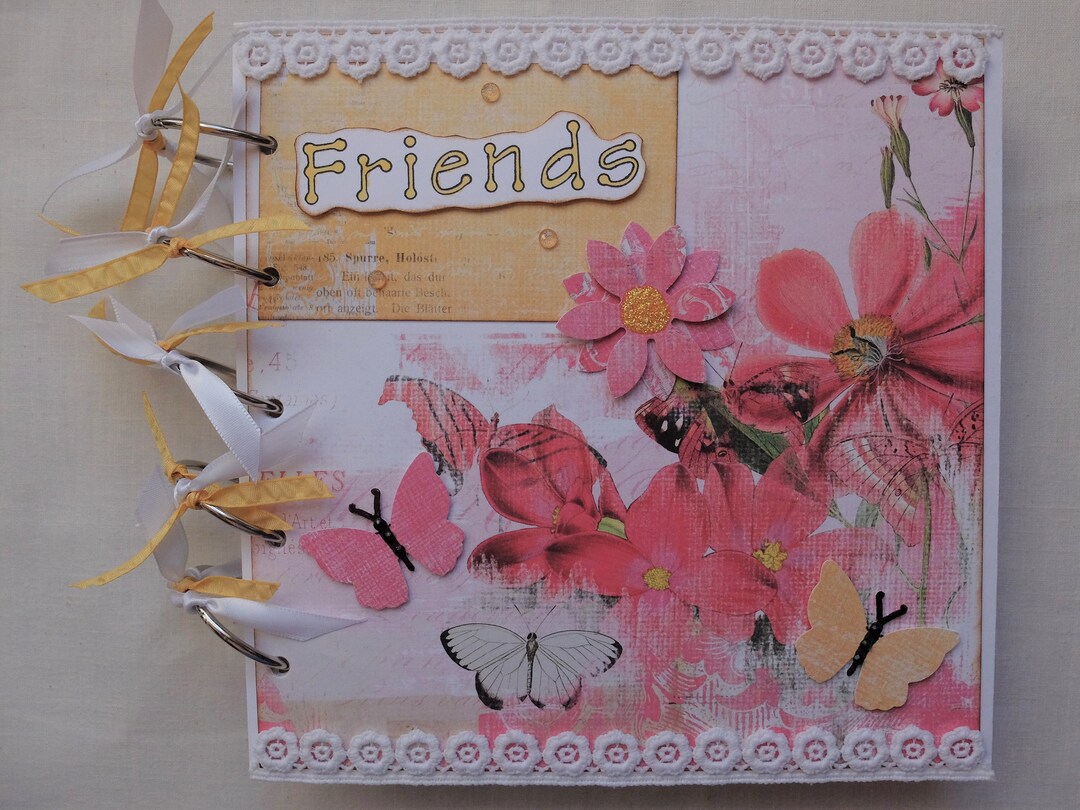 Mini Album, Friends, Memories, Keepsake Album, Photo Album, Pre-made ...