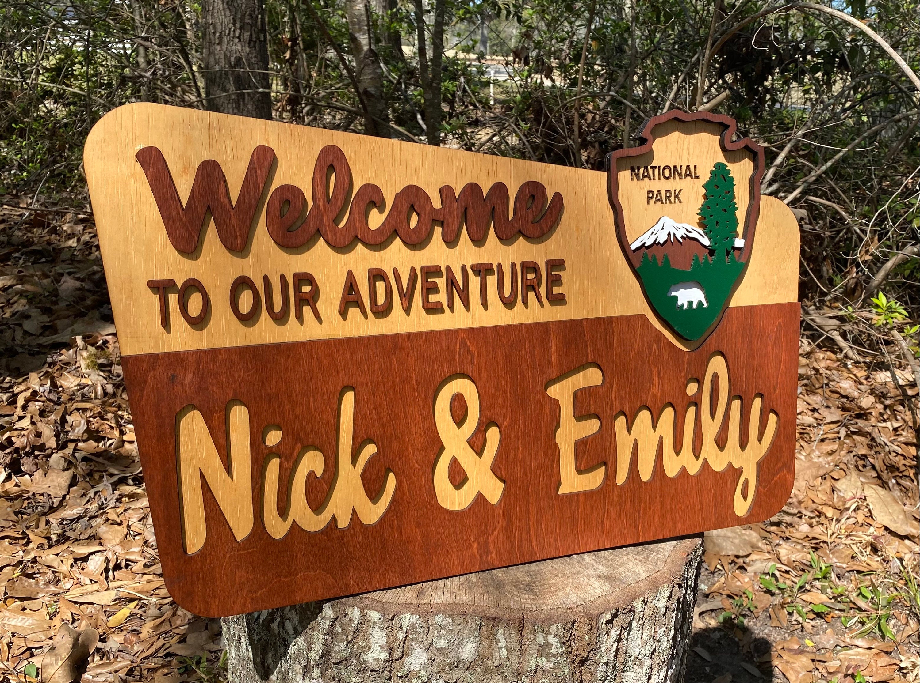 National Park Custom NPS Welcome Replica Wooden Signs sold by Silvie ...