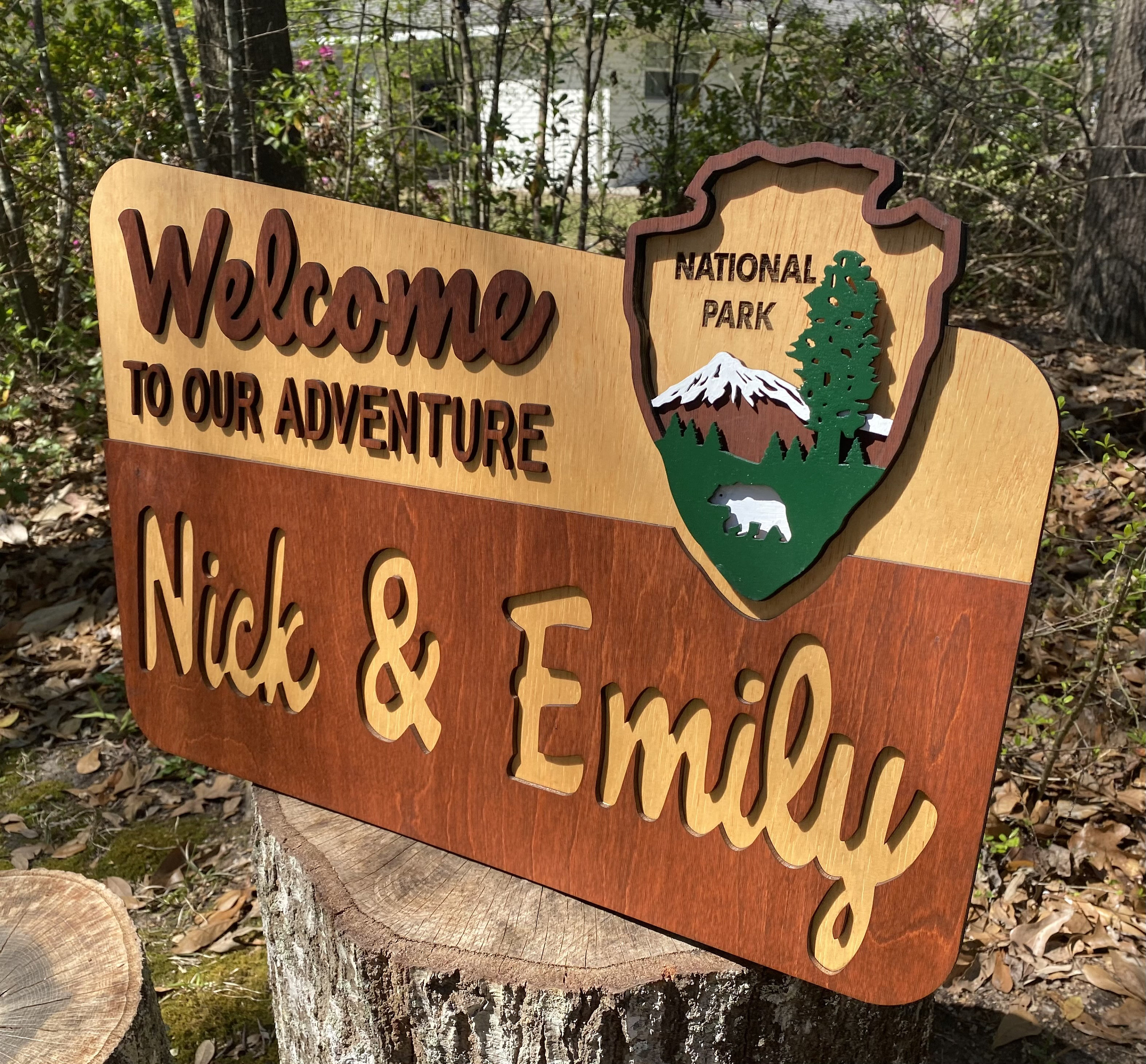 National Park Custom NPS Welcome Replica Wooden Signs sold by Silvie ...