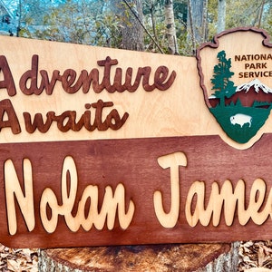 Custom National Park Sign: Adventure Nursery Decor - Etsy