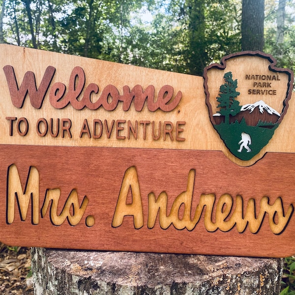 National Park Sign - Etsy