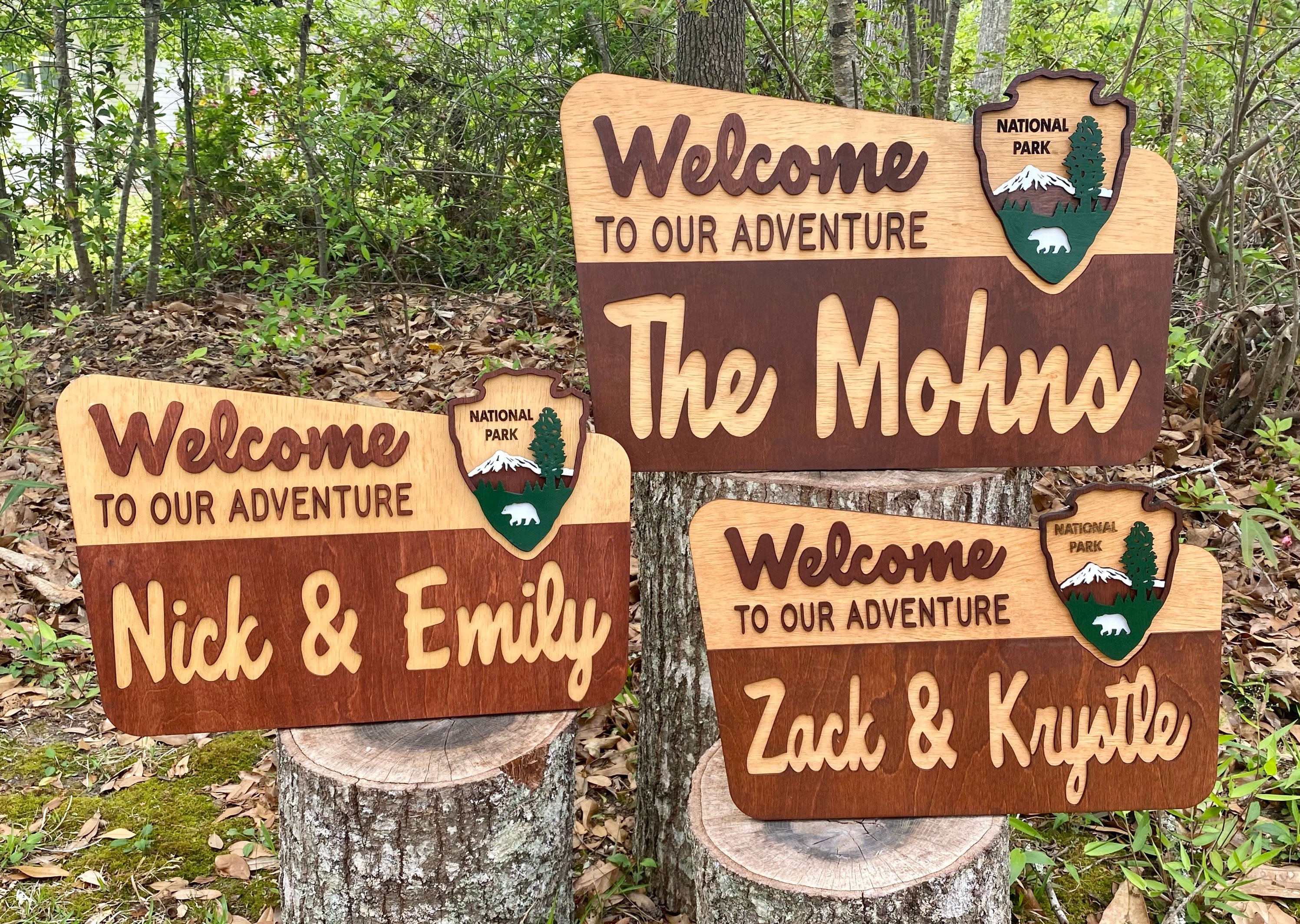 National Park Custom NPS Welcome Replica Wooden Signs sold by Silvie ...