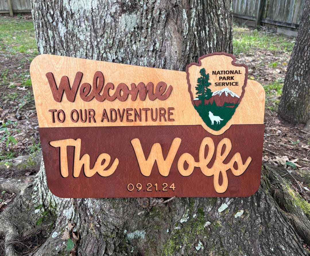 Personalized National Park Sign: Custom Camping Decor - Etsy