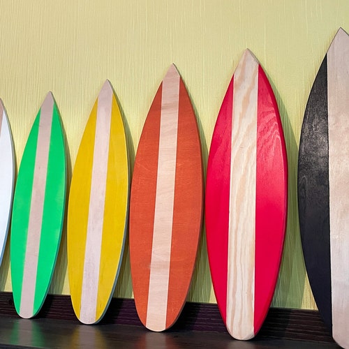Wooden Mini Surfboard Decor - Etsy