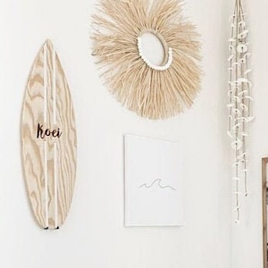 Wooden Mini Surfboard Planche De Surf Decor - Etsy