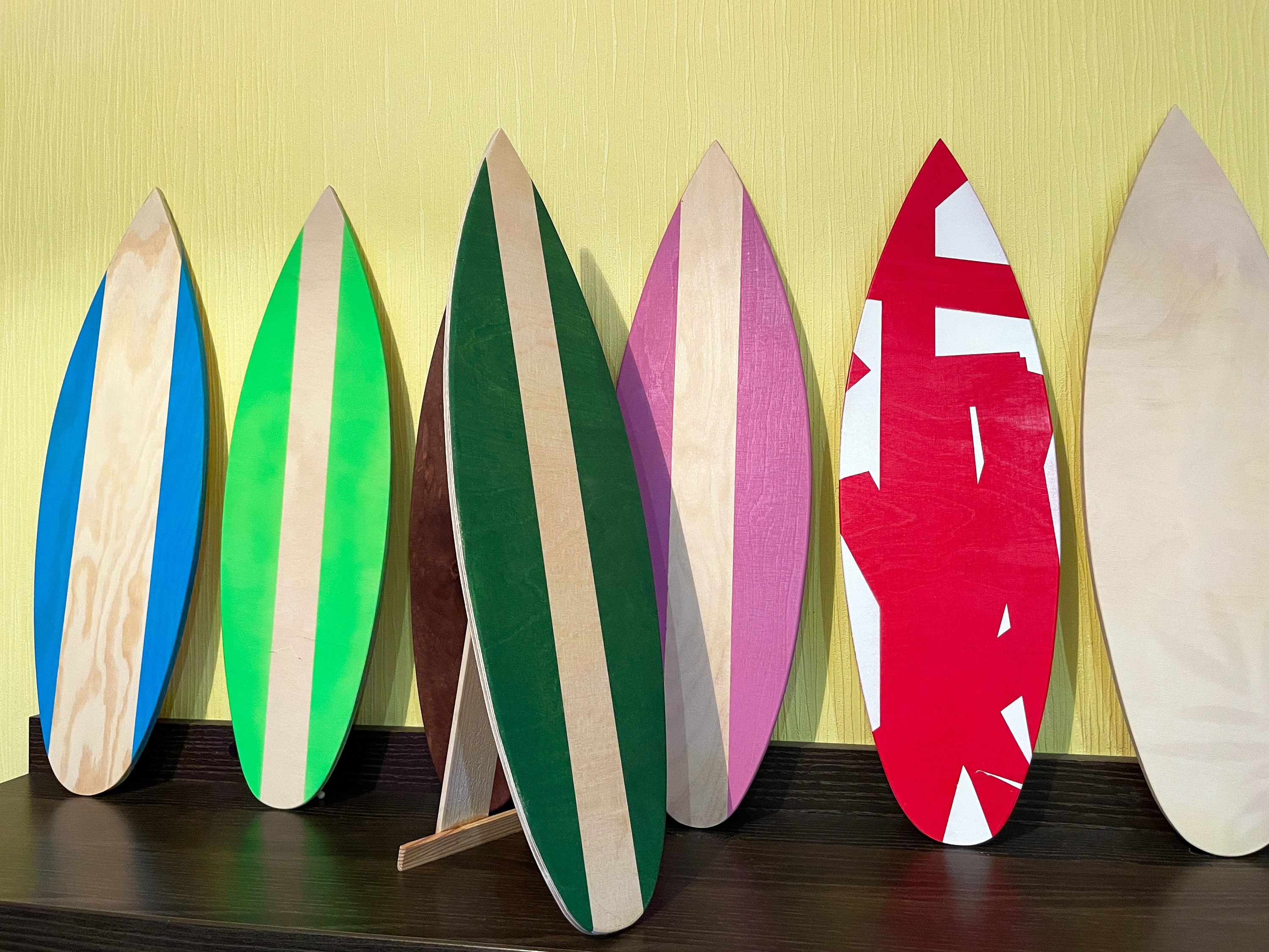 Wooden Mini Surfboard Decor - Etsy