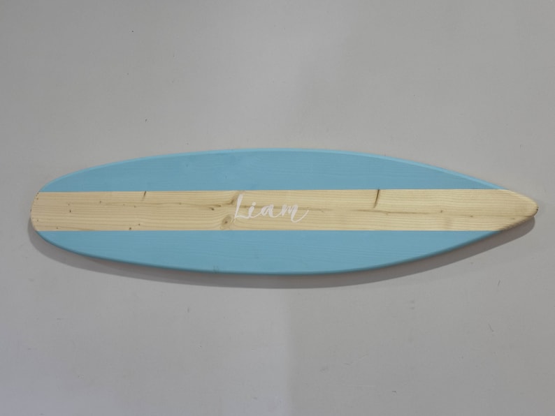 Wooden Decorative Surfboard With Custom Name for Beachy Room Decor Wall ...